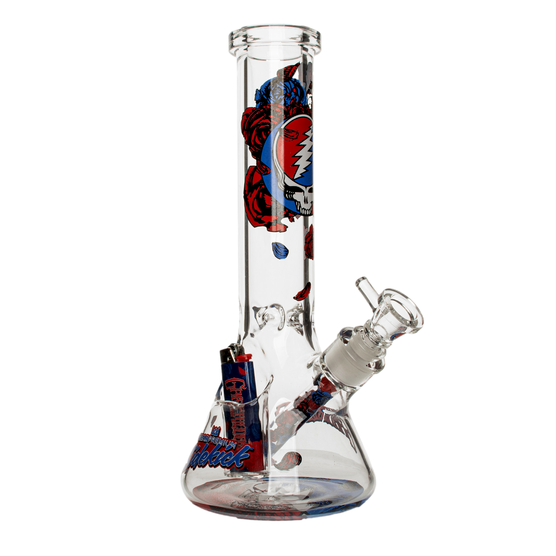 Gear Premium 12" 7mm Thick Steal Your Face Sidekick Bong (Limited Edit ...