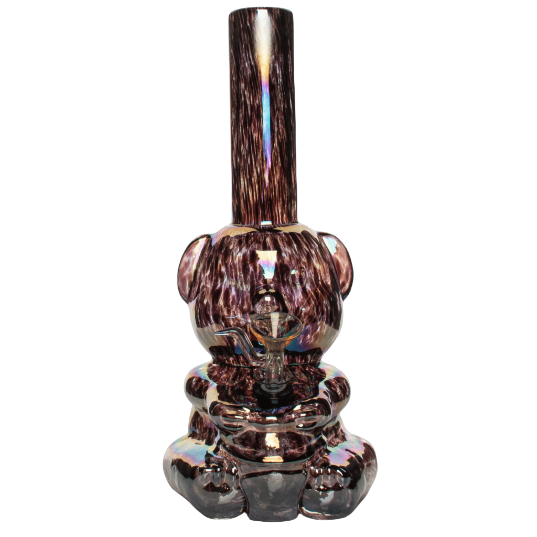 Retro Glass 10" Platinum Metallic Bear Bong – Canadian Bongs