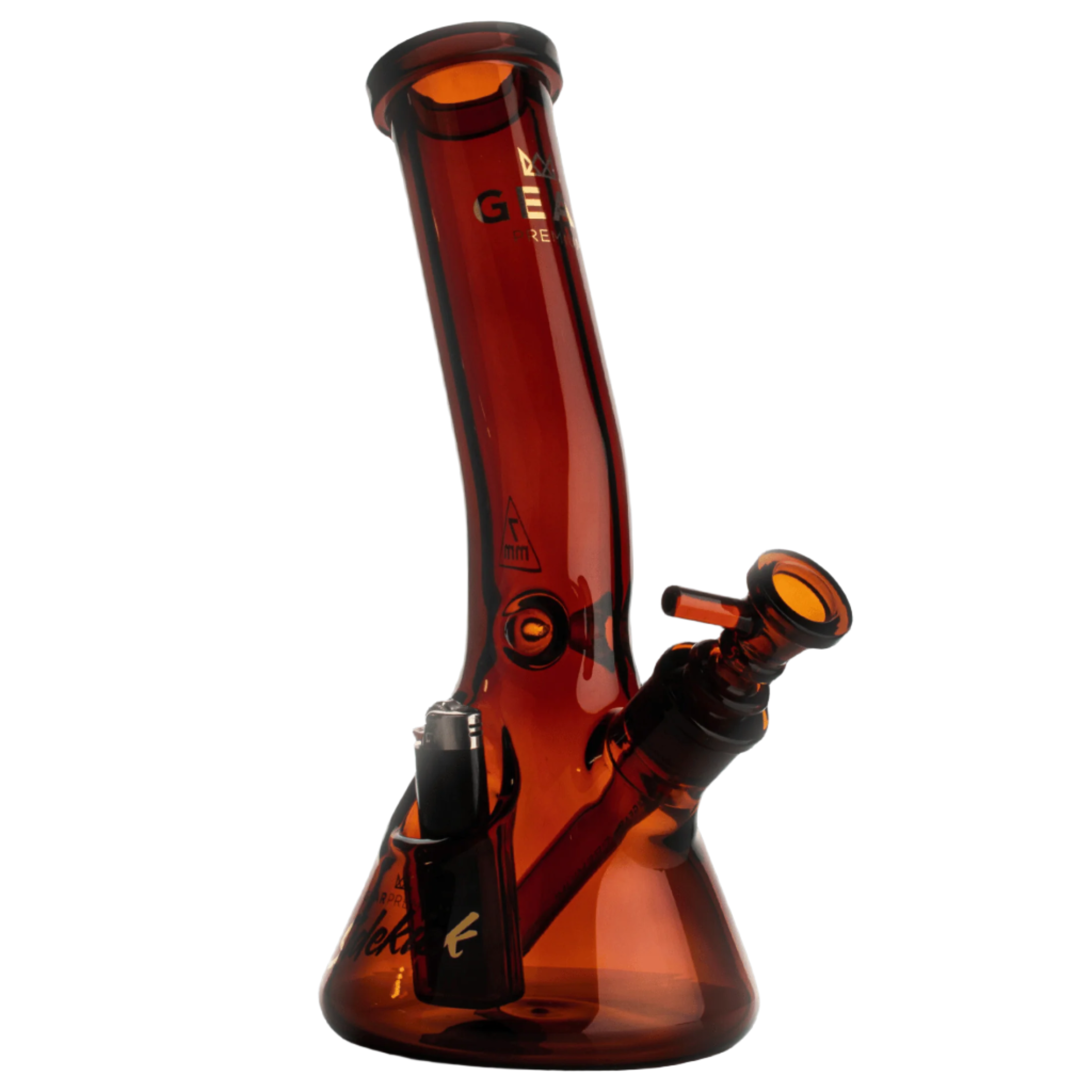 Gear Premium 12" 7mm Thick Sidekick Laid Back Beaker Base Bong ...