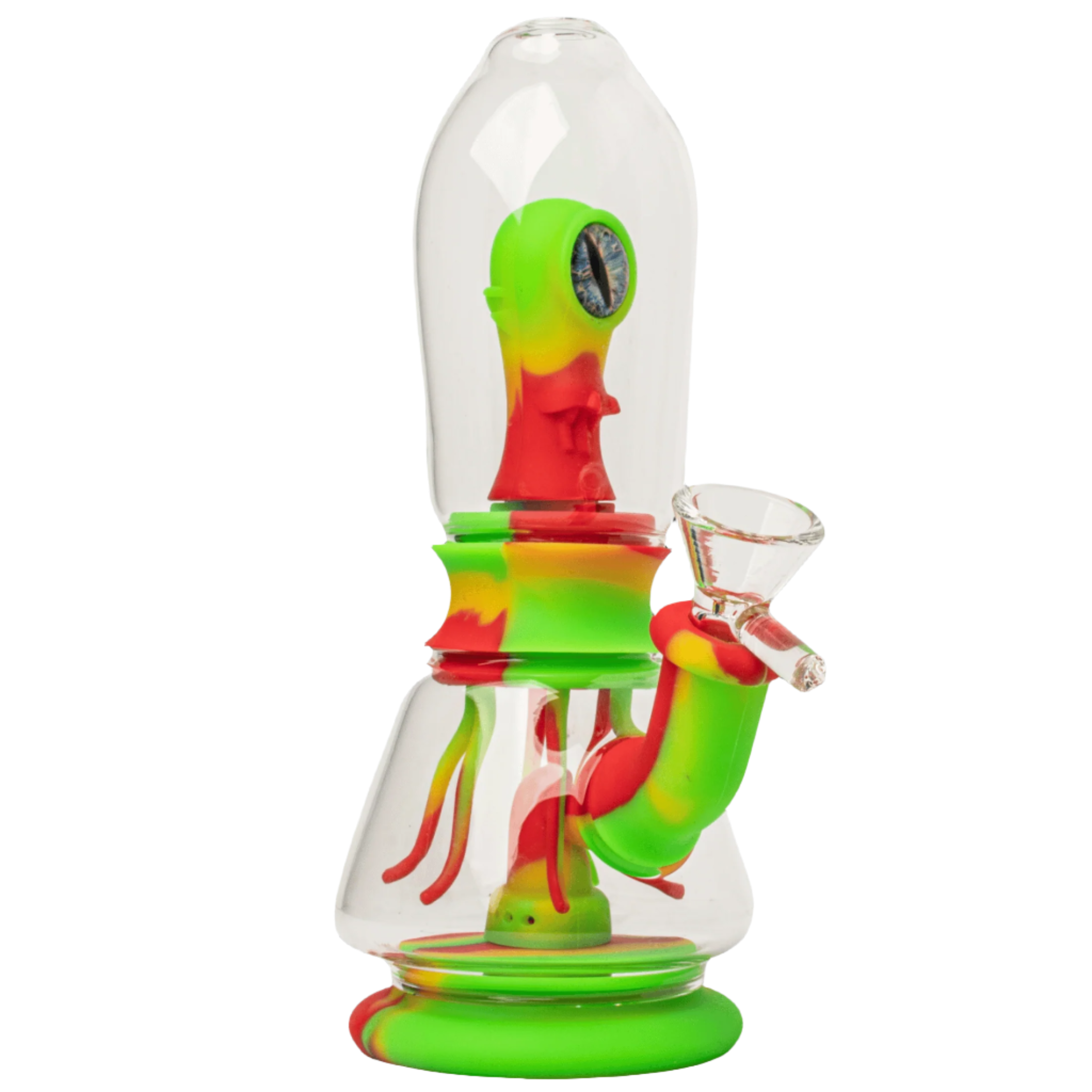 Lit Silicone 9" Alien Invasion Bubbler – Canadian Bongs