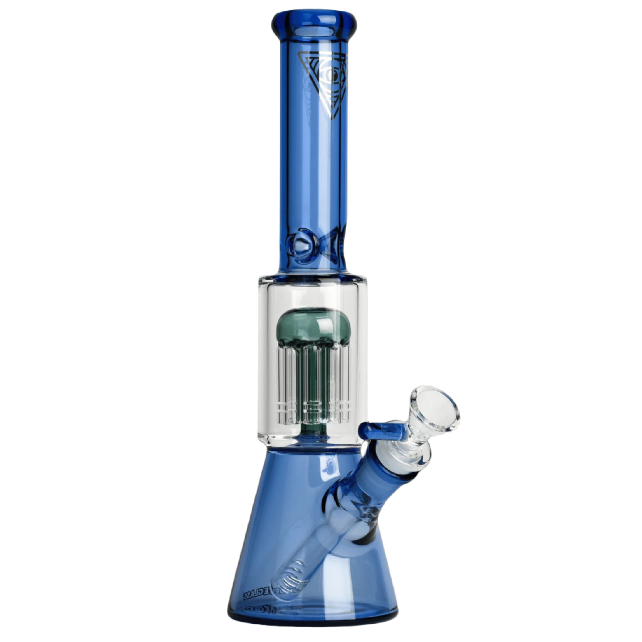 Red Eye Glass 11" Dual Chamber Beaker Bong – Canadian Bongs