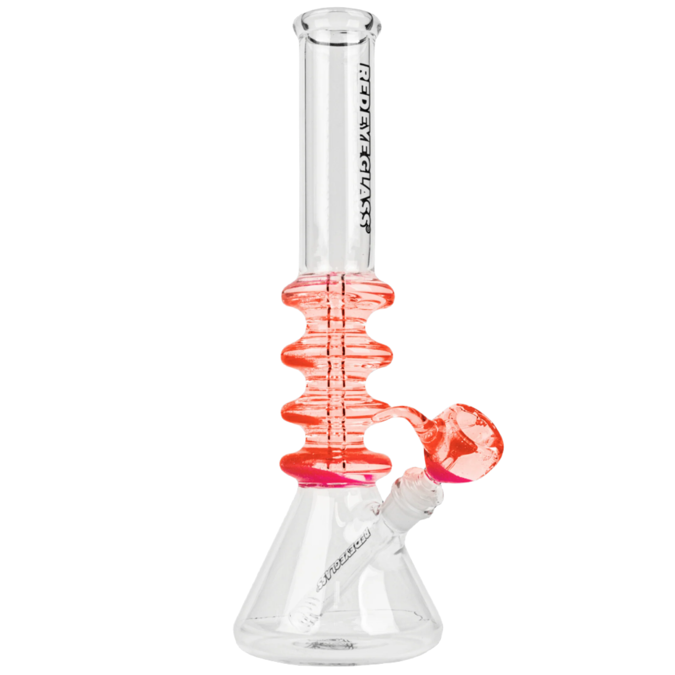 Red Eye Glass 14" Sparkle Liquid Tube Bong – Canadian Bongs