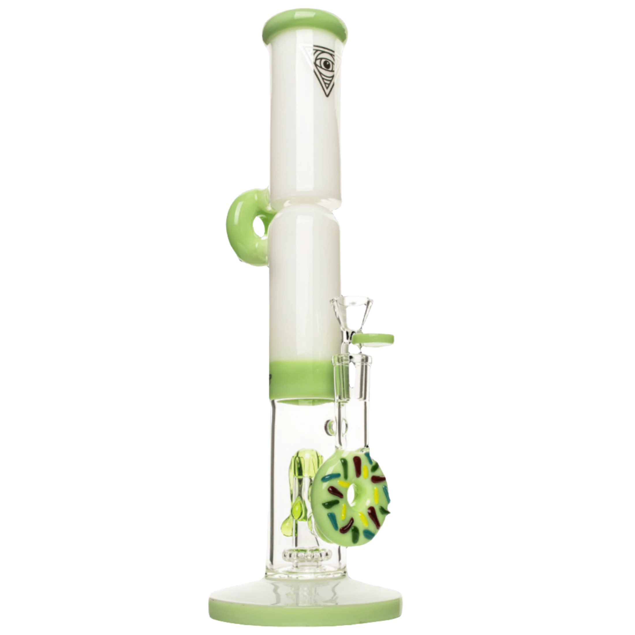 Red Eye Glass 14" Twice Baked Donut Stemless Tube Bong – Canadian Bongs