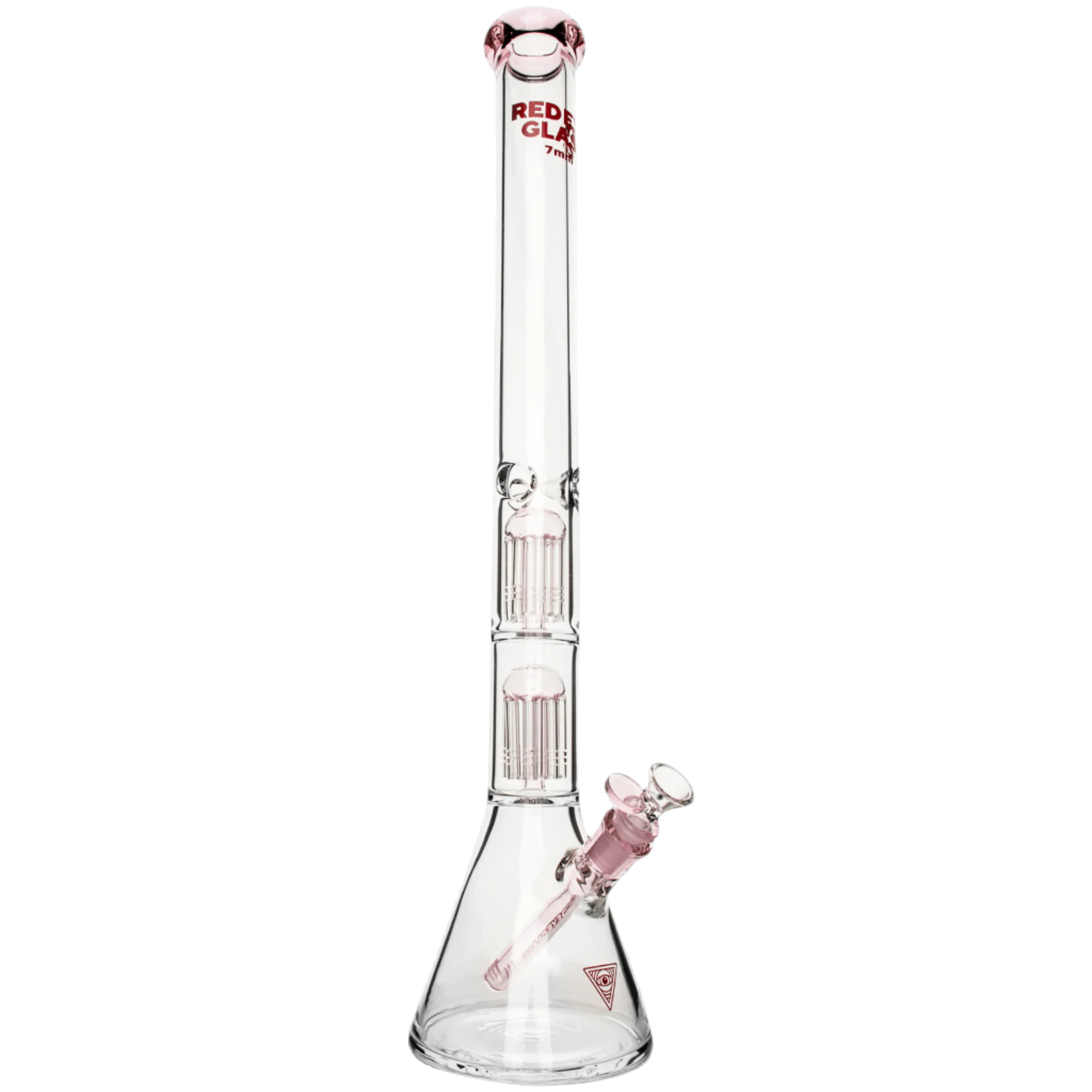 Red Eye Glass 24" 7mm Thick Wildwood Triple Chamber Beaker Base Bong ...