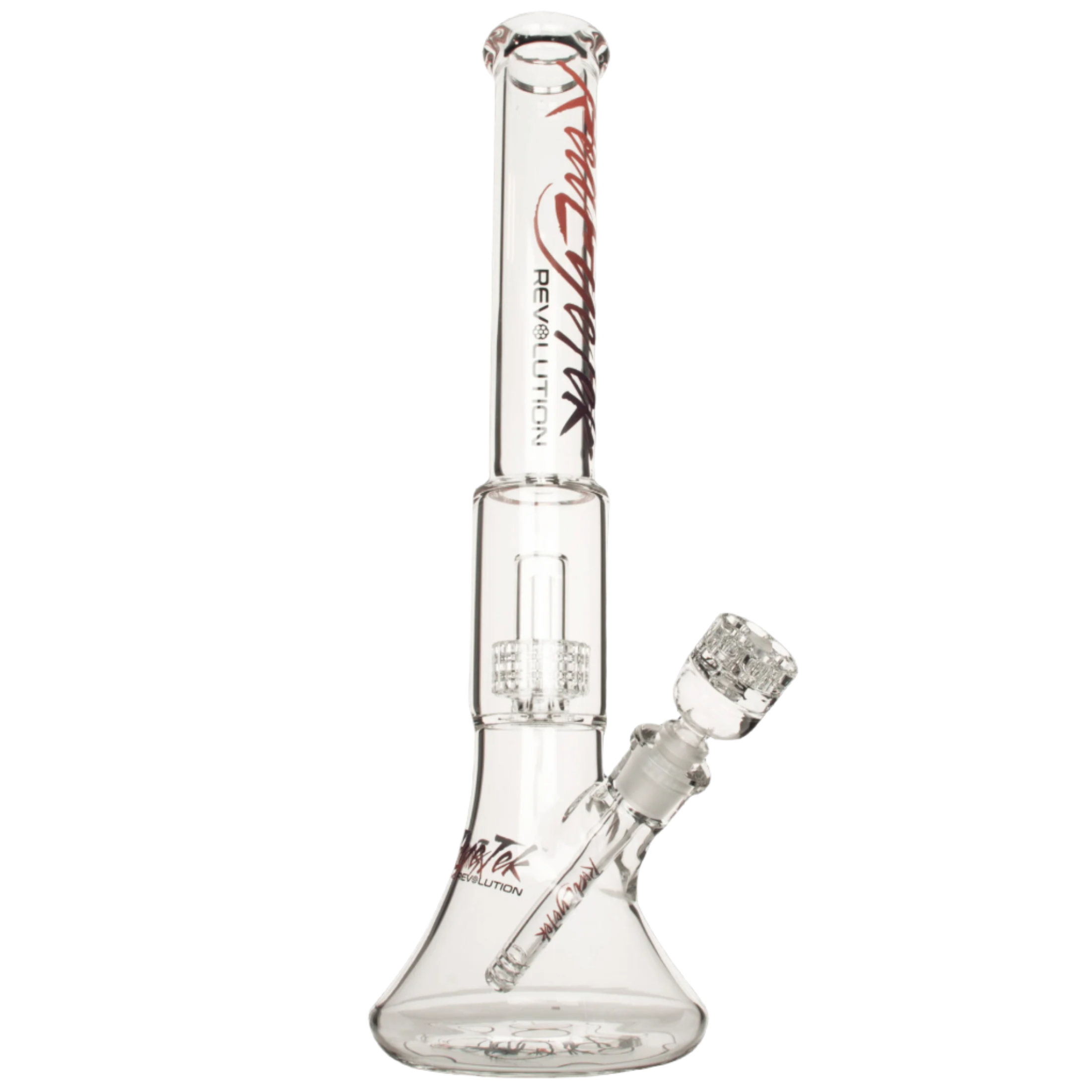Red Eye Tek 19" 7mm Thick Revolution Dual Chamber Bell Base Bong ...