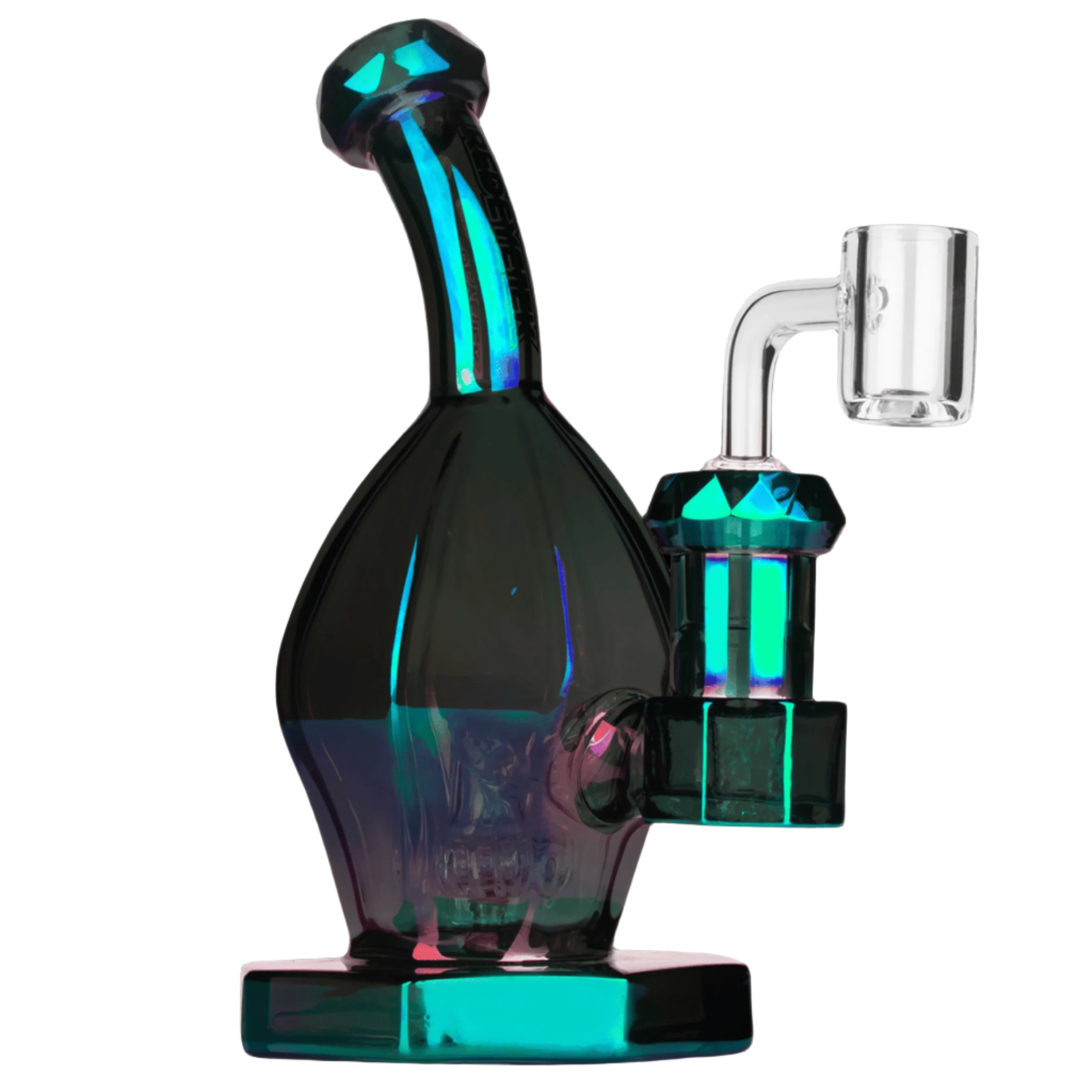 Red Eye Tek 7" Metallic Terminator Finish Aquila Dab Rig – Canadian Bongs